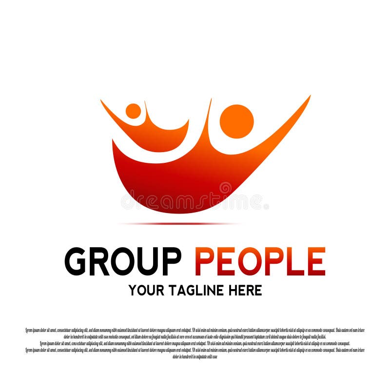 Vector Logo Design for Groups of People or Communities Stock Vector ...