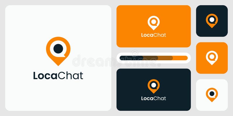 Vector Logo Design Illustration Combination of Location Pin Shape and ...