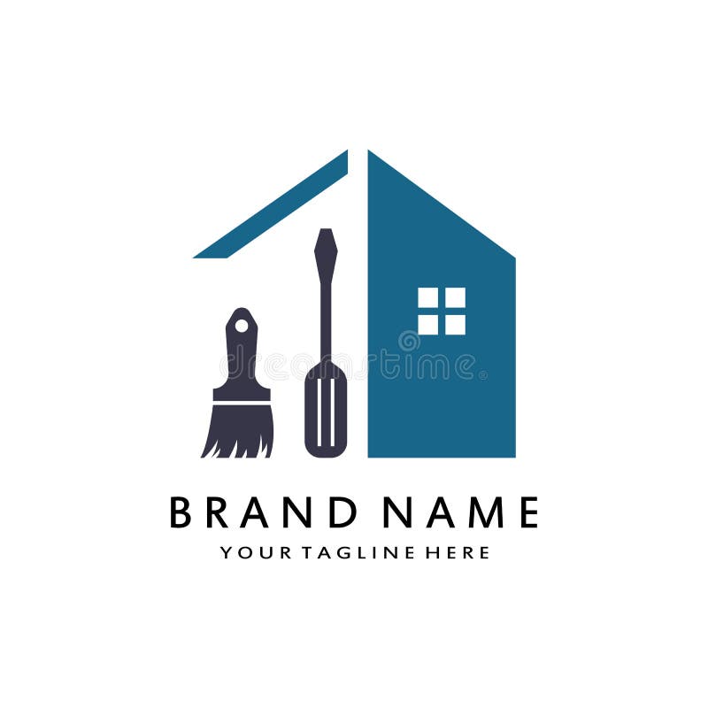 Vector Logo Design Illustration Construction, Home Improvement and ...