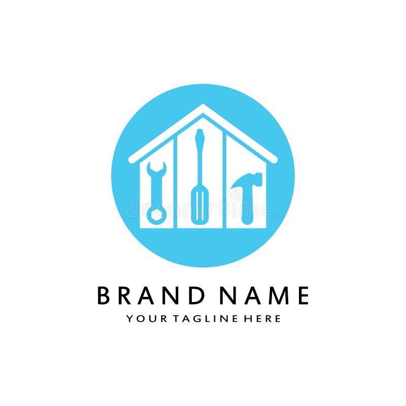 Vector Logo Design Illustration Construction, Home Improvement and ...