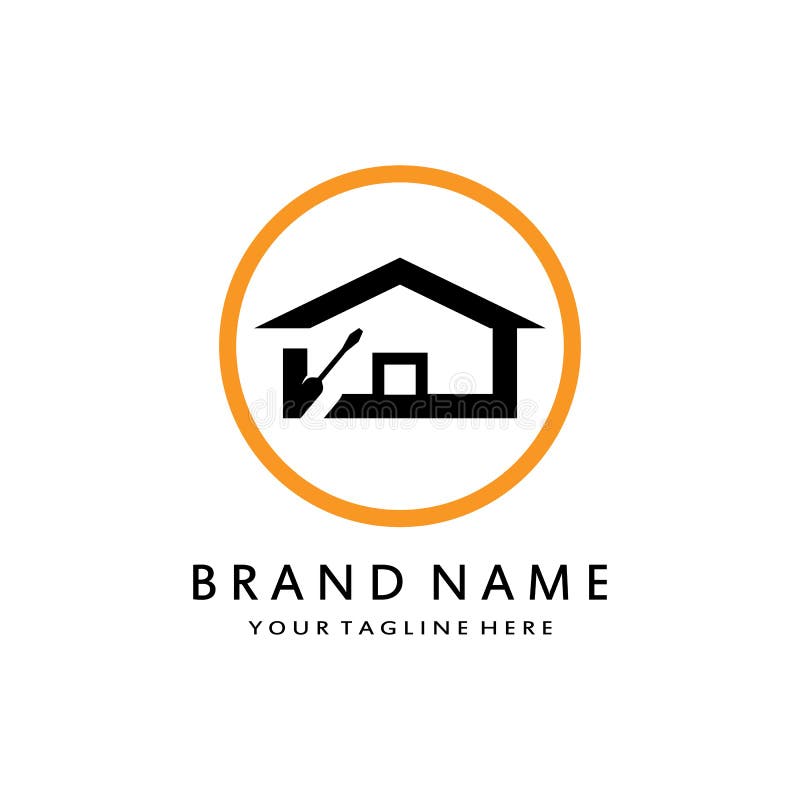 Vector Logo Design Illustration Construction, Home Improvement and ...