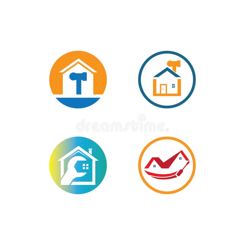 Vector Logo Design Illustration Construction, Home Improvement and ...