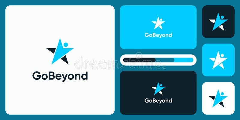 Vector Logo Design Illustration of a Flying Person in the Shape of a ...