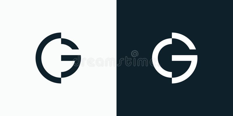 Vector Logo Design for the Initials G in the Shape of a Broken Circle ...