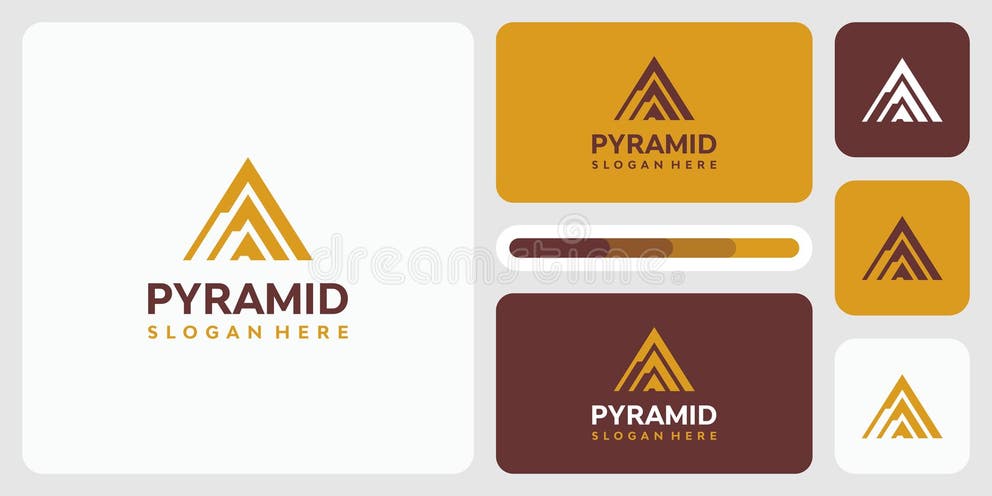 Vector Logo Design for the Initials Letter a in a Geometric Pyramid ...