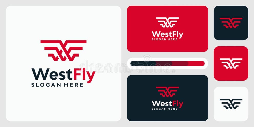 Vector Logo Design for the Initials Letter a W in the Shape of a Wing ...