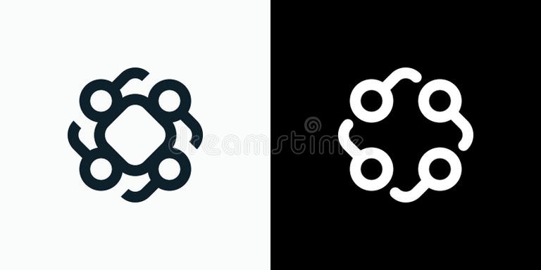 Vector Logo Design of Rotating Person in Rectangular Shape with Modern ...