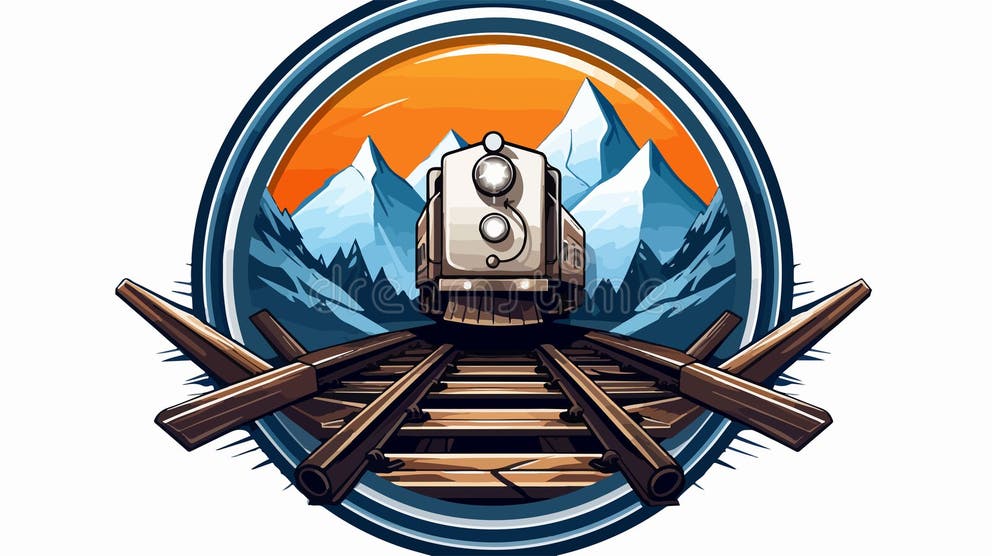 Train Tracks Logo Stock Illustrations – 582 Train Tracks Logo Stock ...