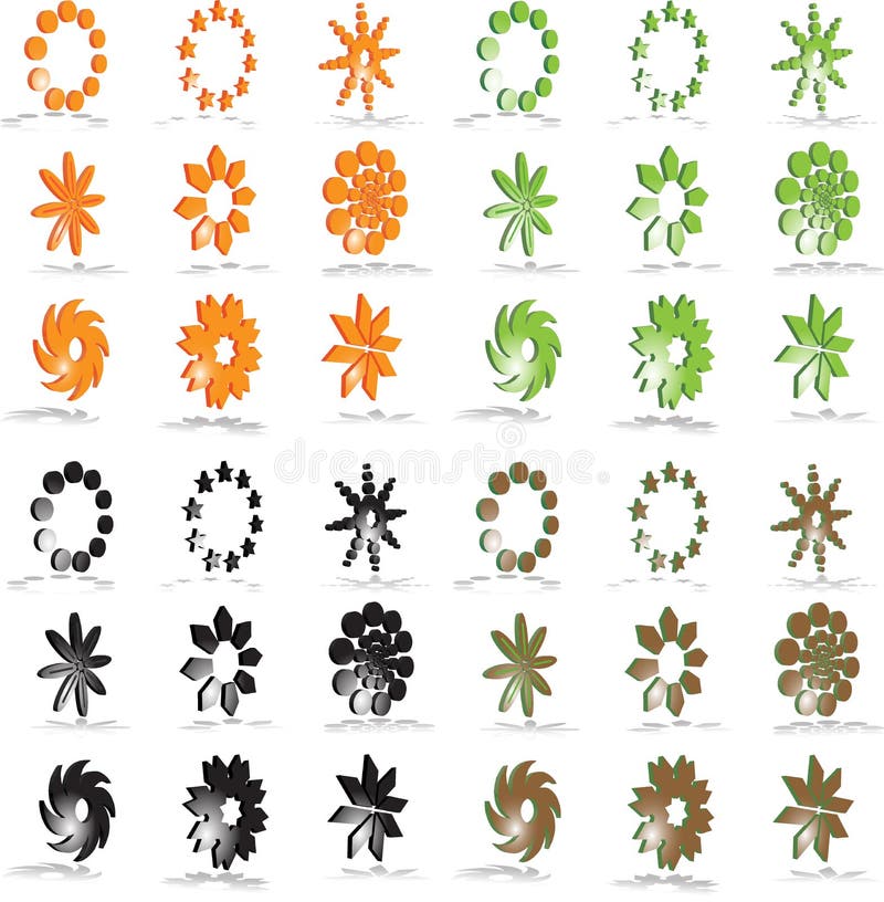 Vector Logo & Design Symbols Stock Vector - Illustration of circle ...