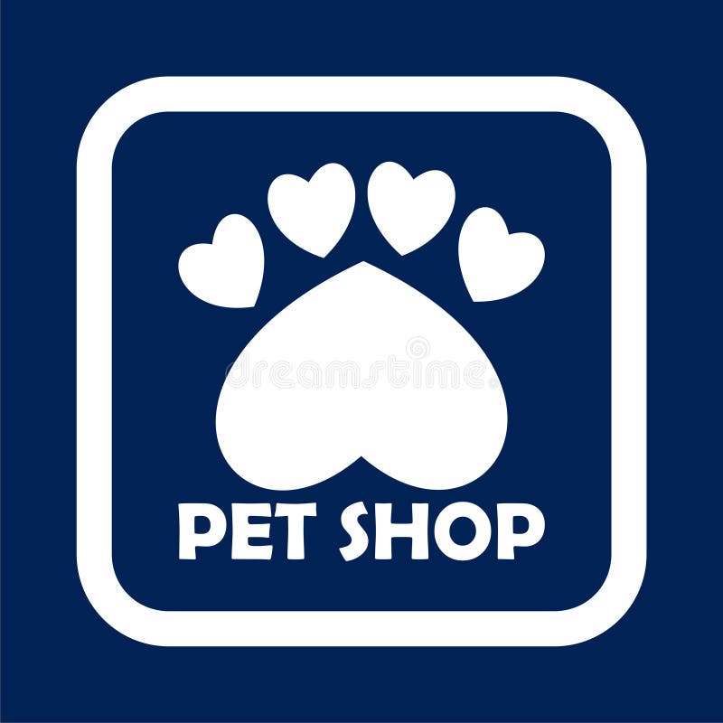 Vector Logo Design Template for Pet Shops - Illustration Stock ...