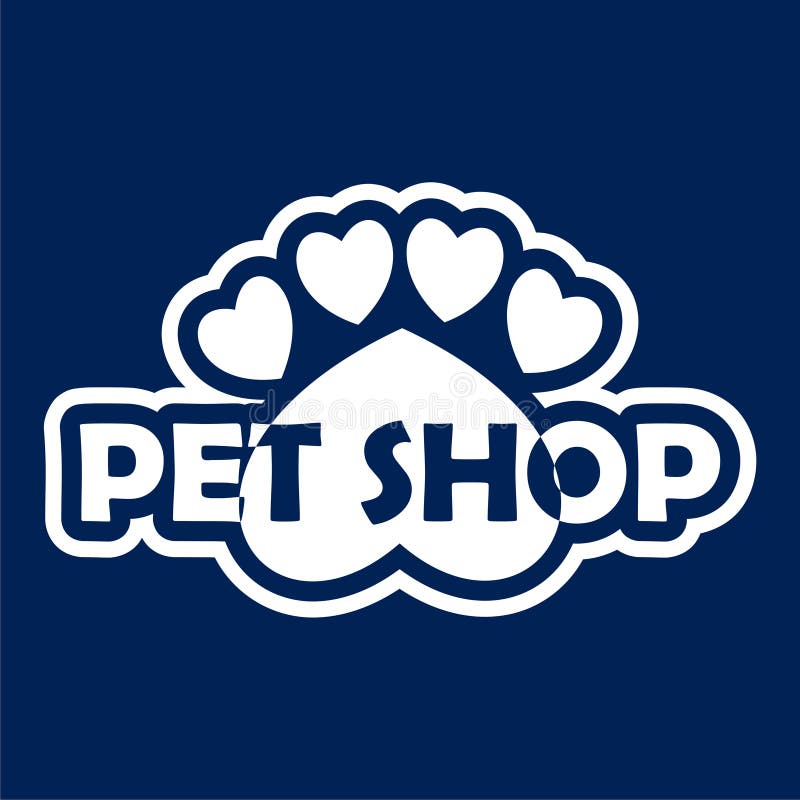 Vector Logo Design Template for Pet Shops - Illustration Stock Vector ...