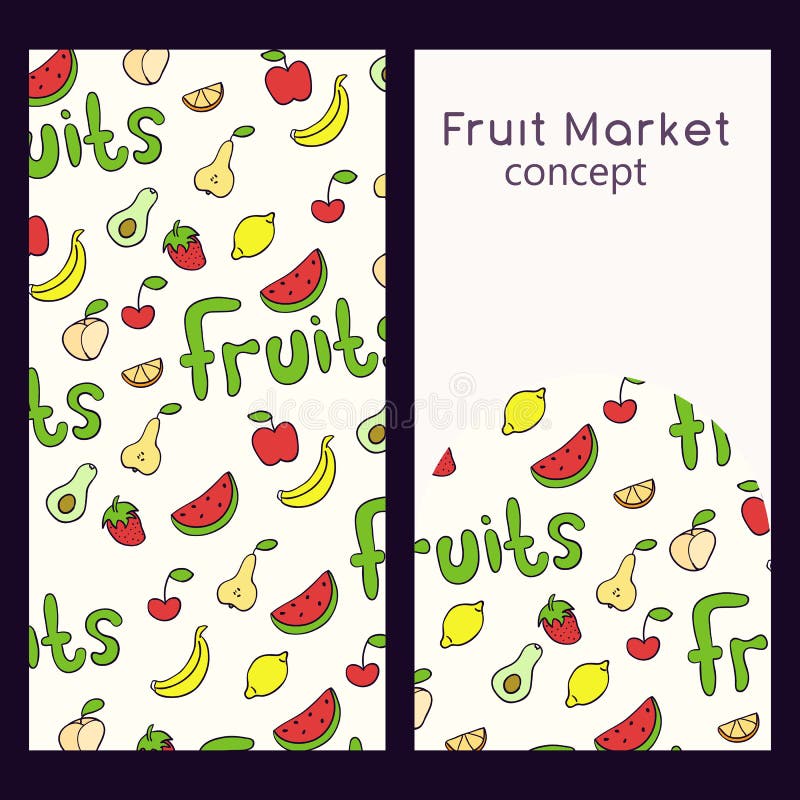 Vector Logo Design Template and Seamless Pattern in Doodle Style for ...