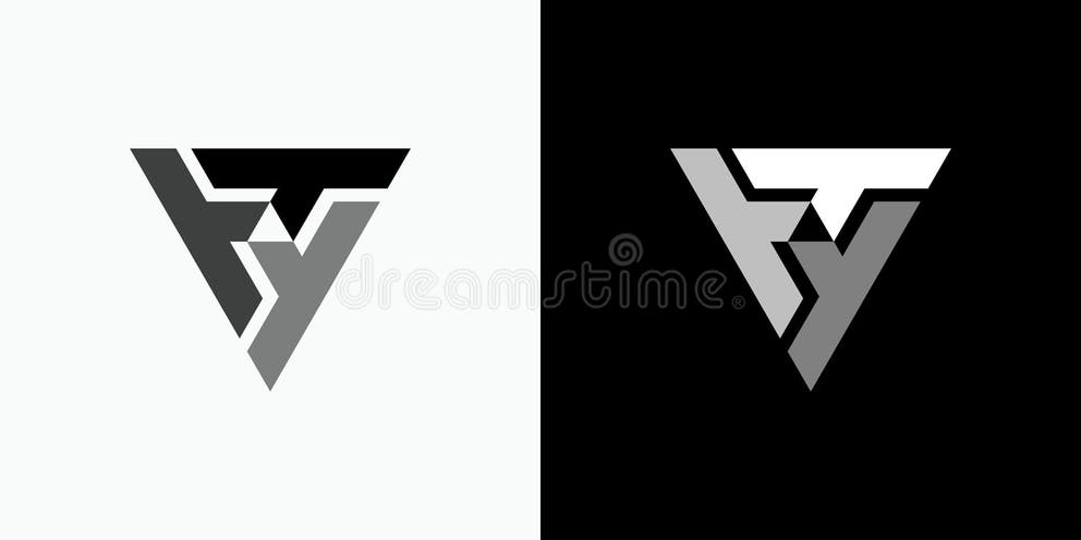 Vector Logo Design of Three Initials T Rotating Geometric Triangle ...
