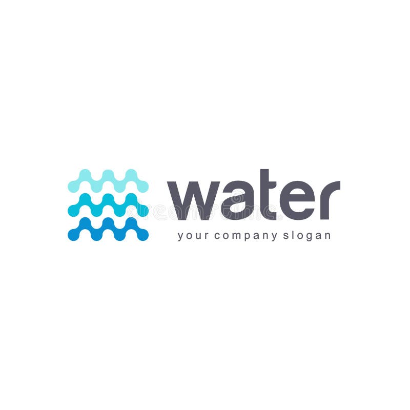 Logo for Water and Plumbing. Water Association. Icons in Vector. Water ...
