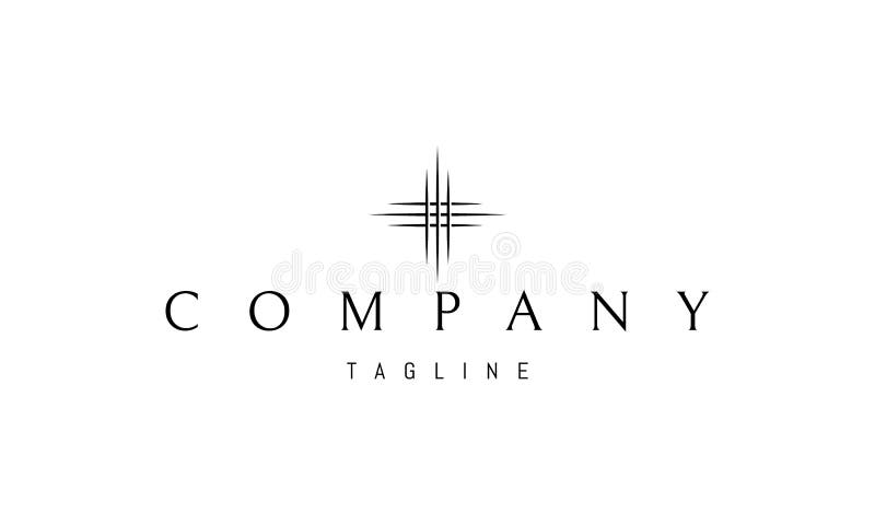 Vector Logo on Which an Abstract Image of a Sharp Cross Made Up of the ...