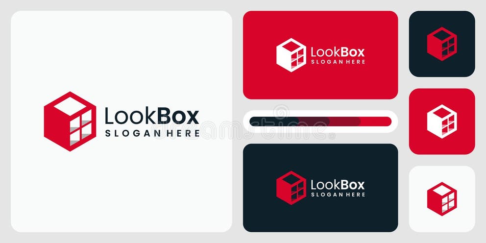 Vector Logo Design of Window Shape in Hexagon Cube with Modern, Simple ...