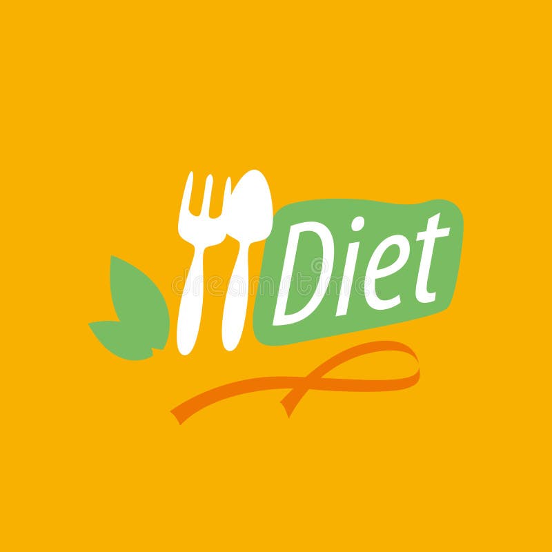 Vector logo for diet stock vector. Illustration of label - 126554593