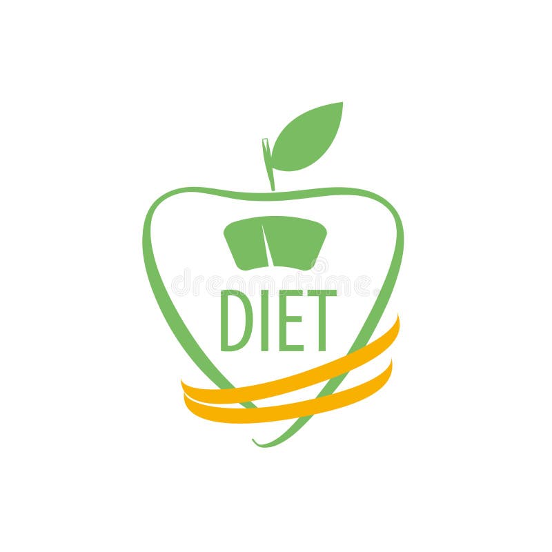 Vector logo for diet stock vector. Illustration of meal - 126554653