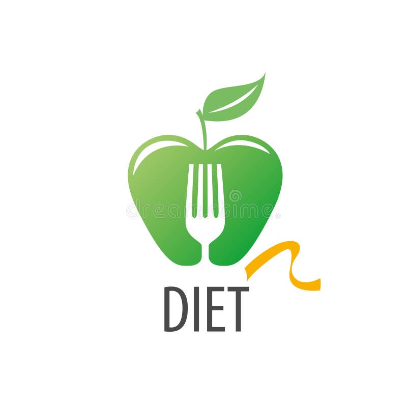 Vector logo for diet stock vector. Illustration of food - 126554656