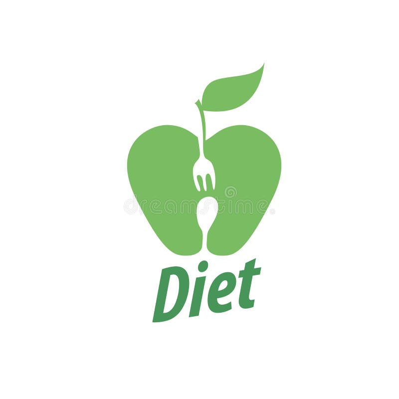 Vector logo for diet stock vector. Illustration of loss - 126554924