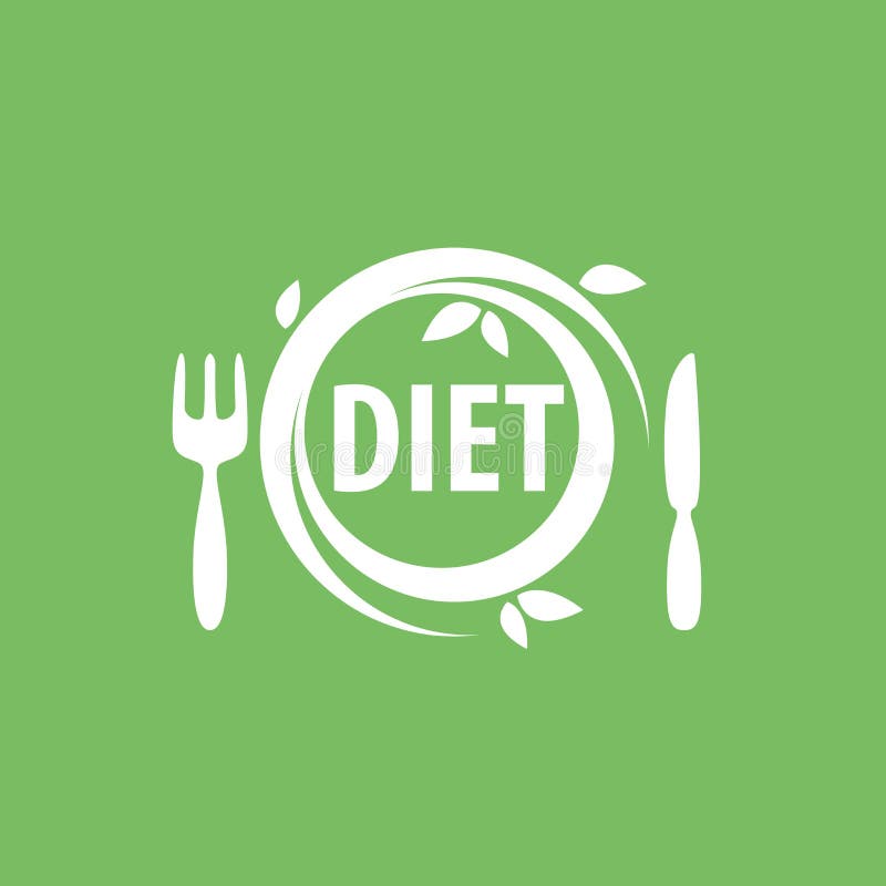 Vector logo for diet stock vector. Illustration of dieting - 126554964
