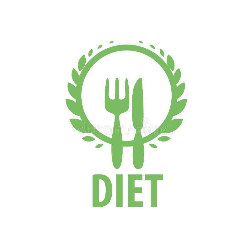Vector logo for diet stock vector. Illustration of dinner - 126554965