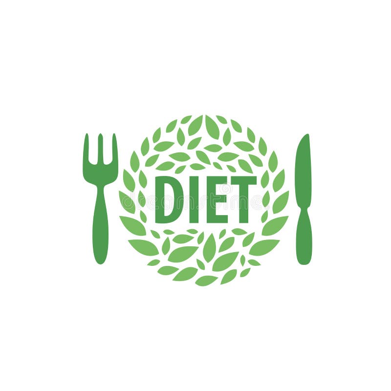 Vector logo for diet stock vector. Illustration of icon - 126555029