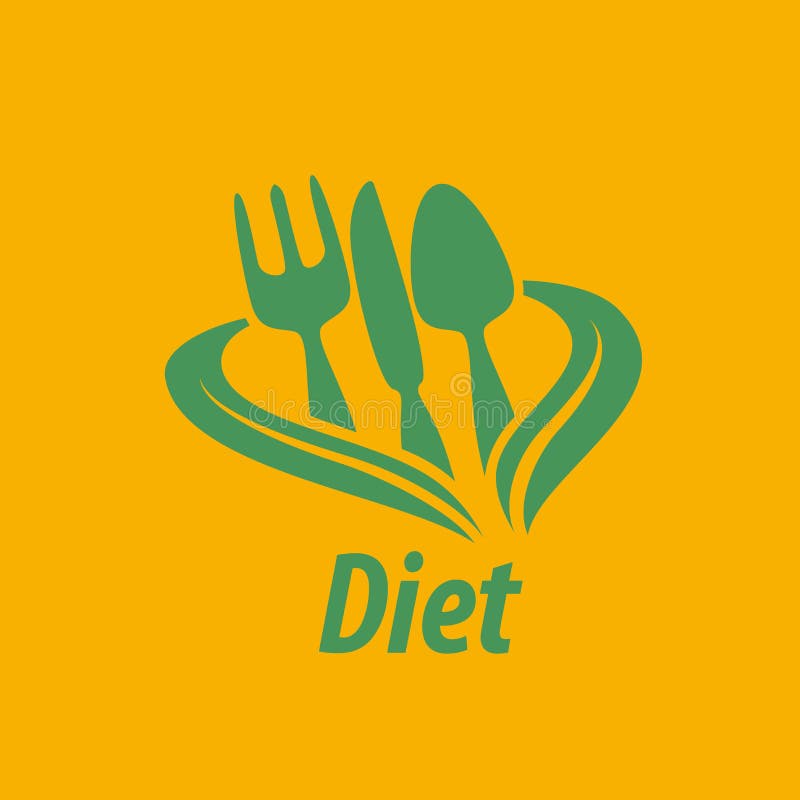 Vector logo for diet stock vector. Illustration of lunch - 126555051