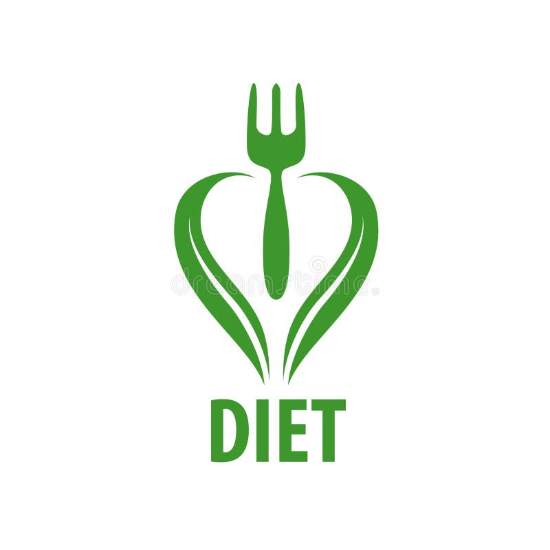 Vector logo for diet stock vector. Illustration of leaf - 126555100