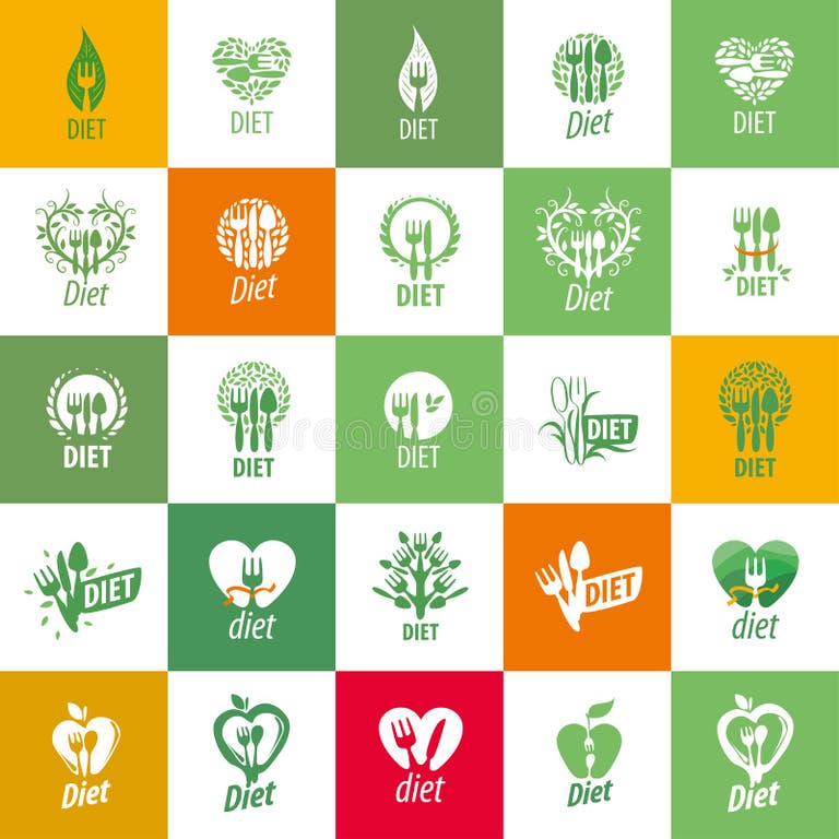 Vector logo for diet stock vector. Illustration of leaf - 81083972