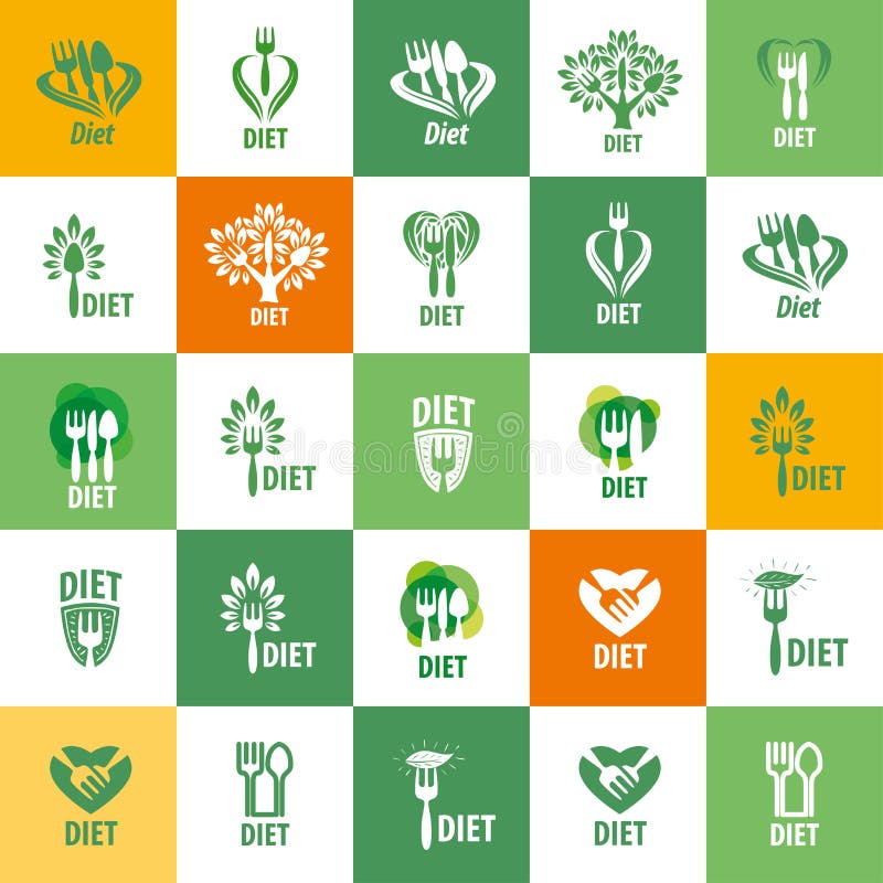 Vector logo for diet stock vector. Illustration of restaurant - 81882399