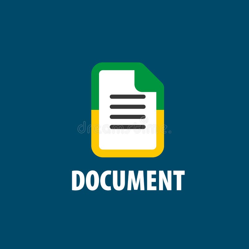 Vector logo document stock vector. Illustration of company - 126294067