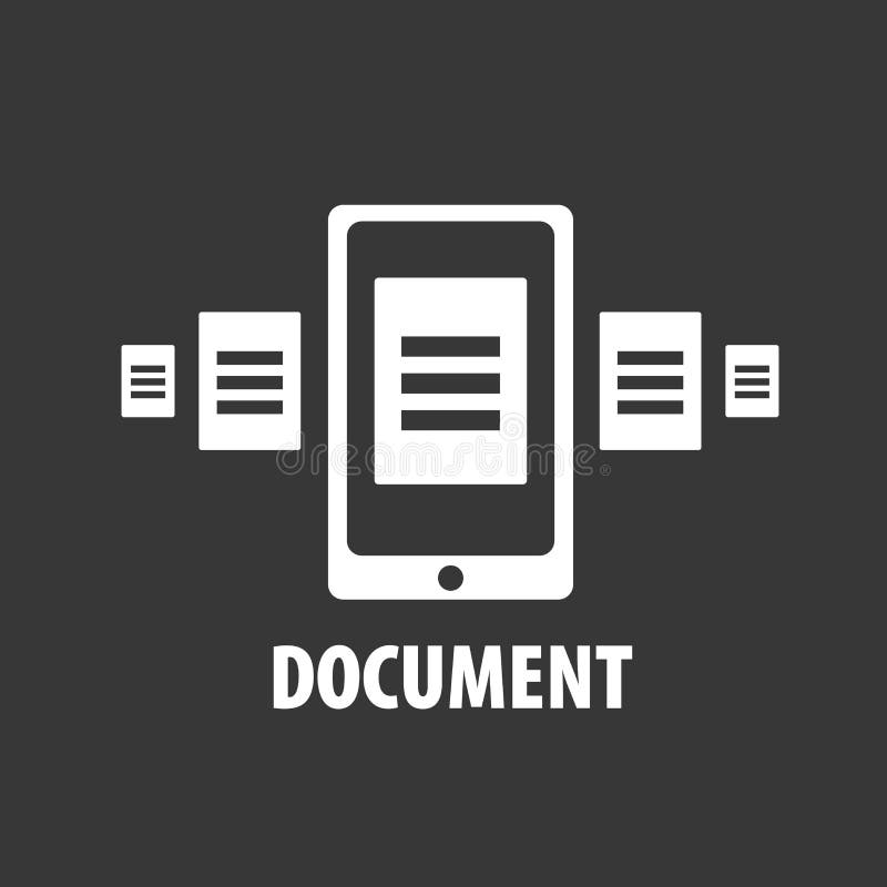 Vector logo document stock vector. Illustration of identity - 126344858