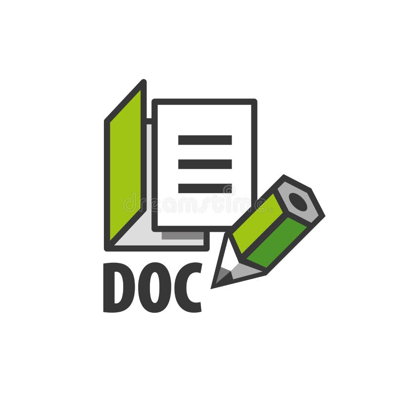 Vector logo document stock vector. Illustration of graphic - 126344967