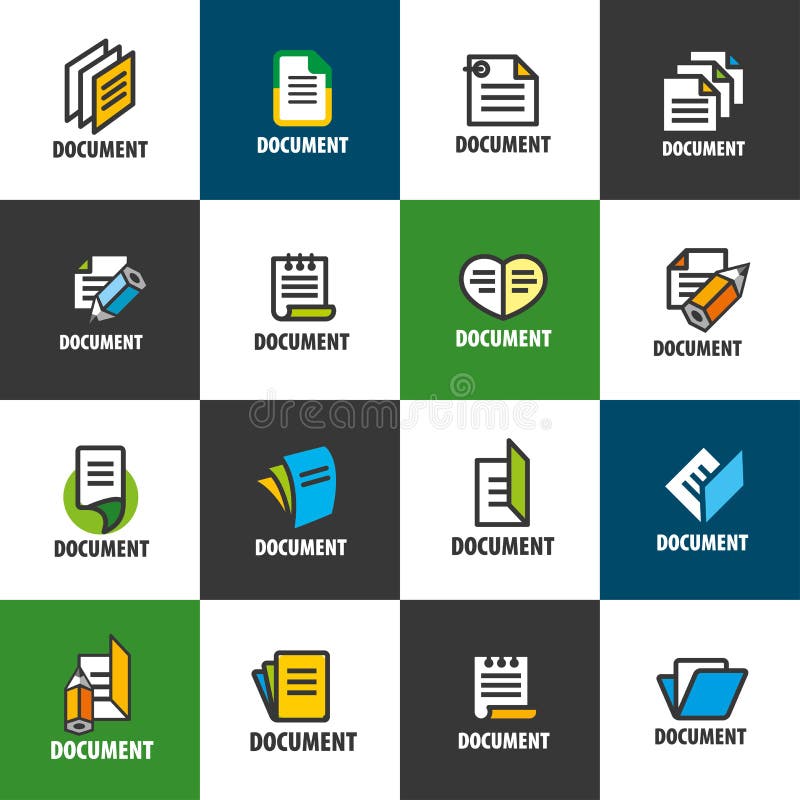 Vector logo document stock vector. Illustration of idea - 72244754