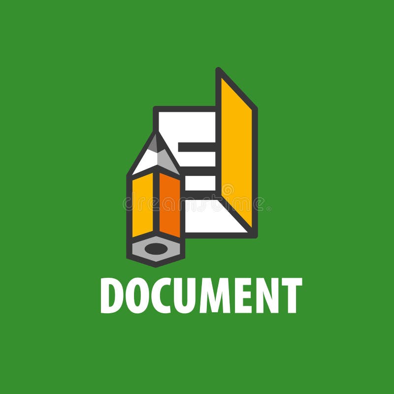 Vector logo document stock vector. Illustration of business - 126294142