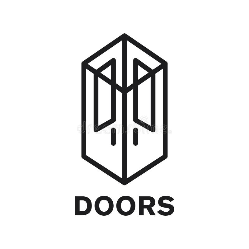 Vector Logo of a Door Store, Construction Stock Illustration ...