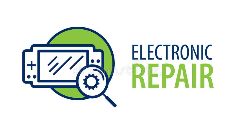Vector Logo of the Electronics Repair Service Stock Illustration ...