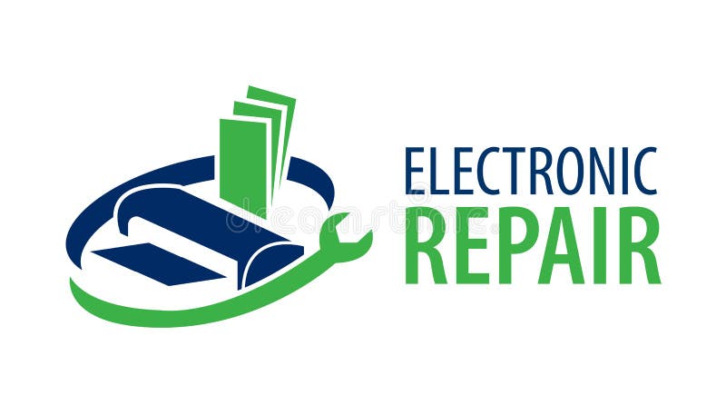 Vector Logo of the Electronics Repair Service Stock Illustration ...