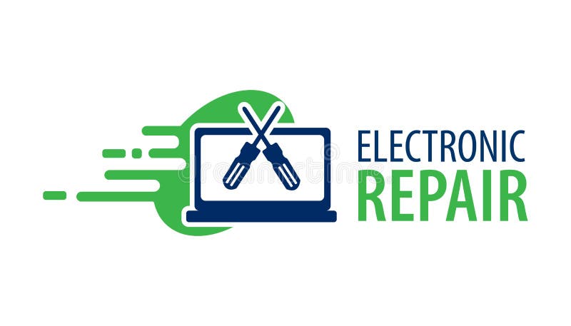 Vector Logo of the Electronics Repair Service Stock Illustration ...