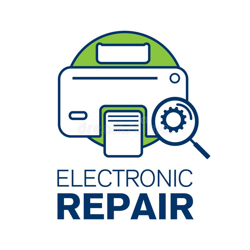 Vector Logo of the Electronics Repair Service Stock Illustration ...