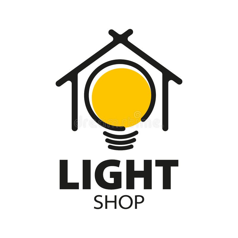 Vector Logo of an Electronics Store, Light Stock Vector - Illustration ...