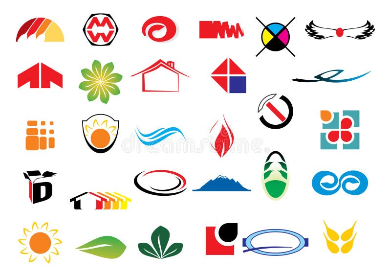 Vector logo elements stock vector. Illustration of letterhead - 6018902