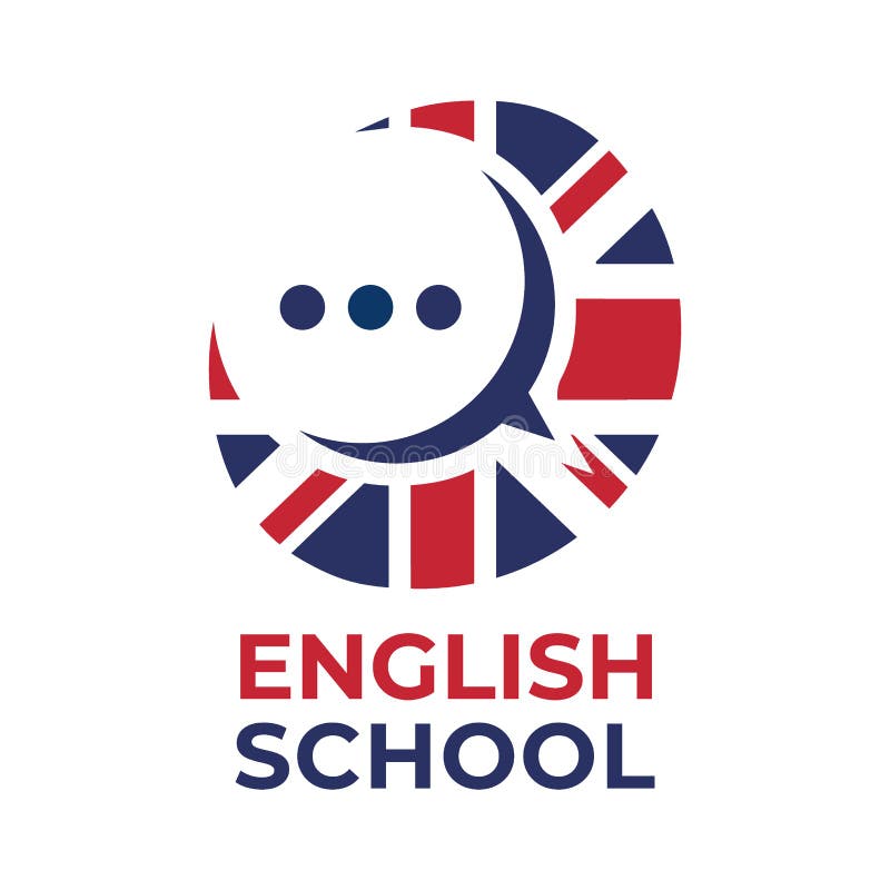 Vector Logo of the English Language School Stock Vector - Illustration ...