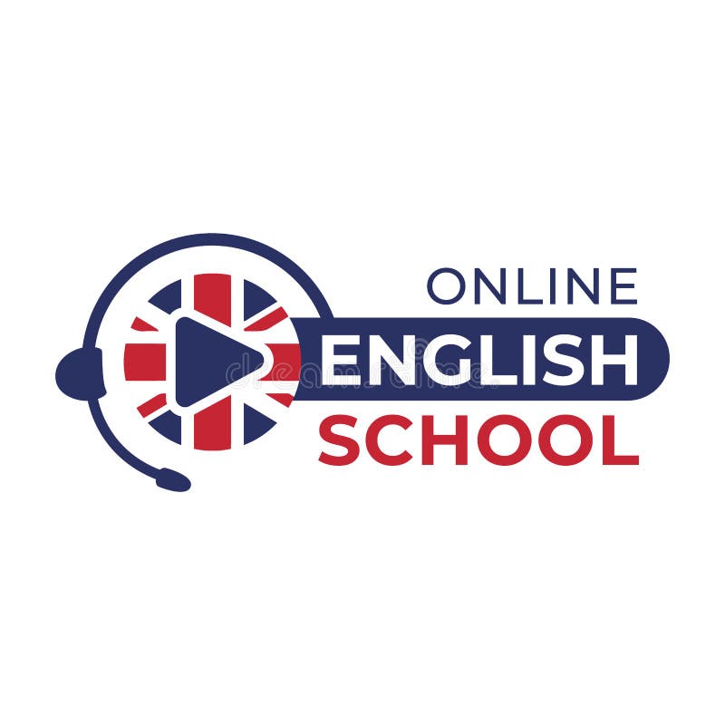 Vector Logo of the English Language School Stock Vector - Illustration ...