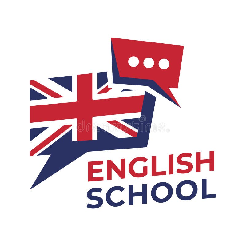 Vector Logo of the English Language School Stock Vector - Illustration ...