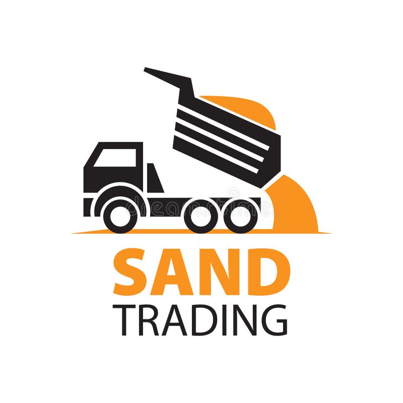 Vector Logo of Sand Mining and Trading Stock Vector - Illustration of ...