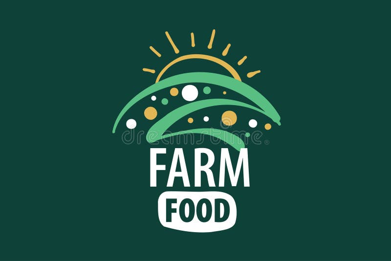 Vector Logo of Farm Products, Hand-drawn Stock Illustration ...
