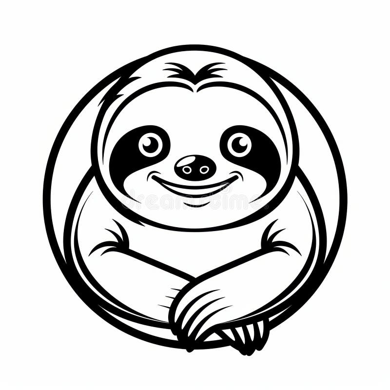 Sloth Outline Stock Illustrations – 1,274 Sloth Outline Stock ...