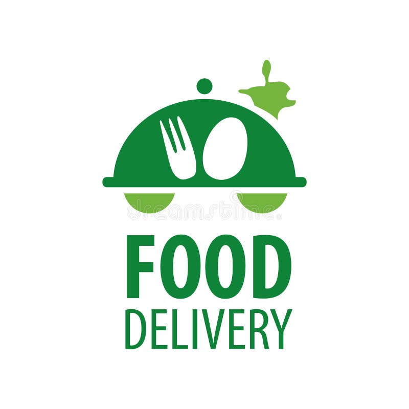 Vector Logo of Food Delivery, Courier Delivery Stock Illustration ...